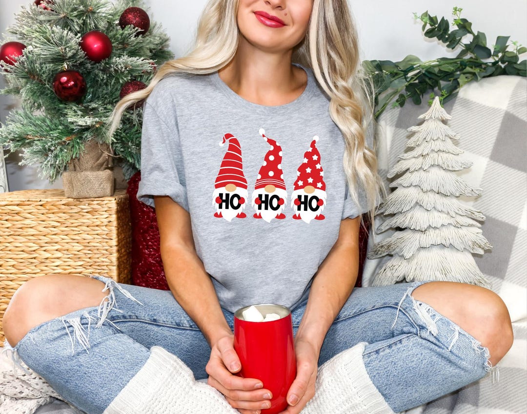 Ho Ho Ho Elf Shirt, Christmas Elf T-shirt, Holiday Season Pajama, Santa ...
