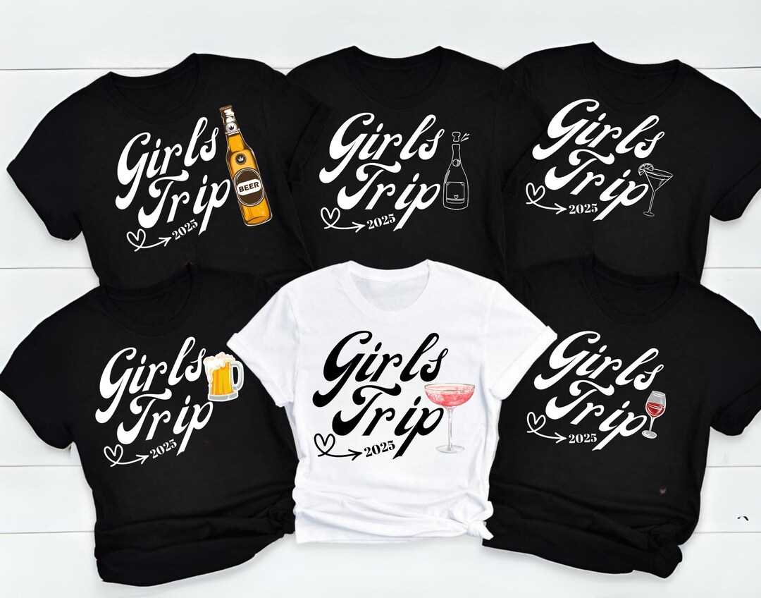 Custom Girls Trip Shirt, Matching Bride Tribe Shirts, Funny Drinking ...