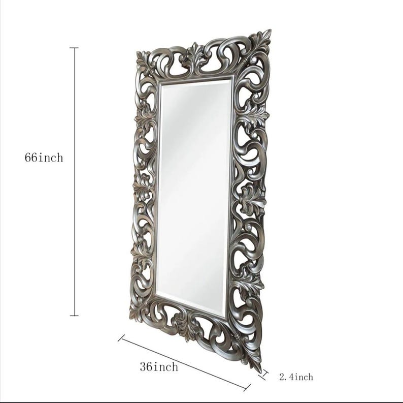 Luxury Full Length Mirror Frame, Handmade Wooden Mirror, Wall Carved ...