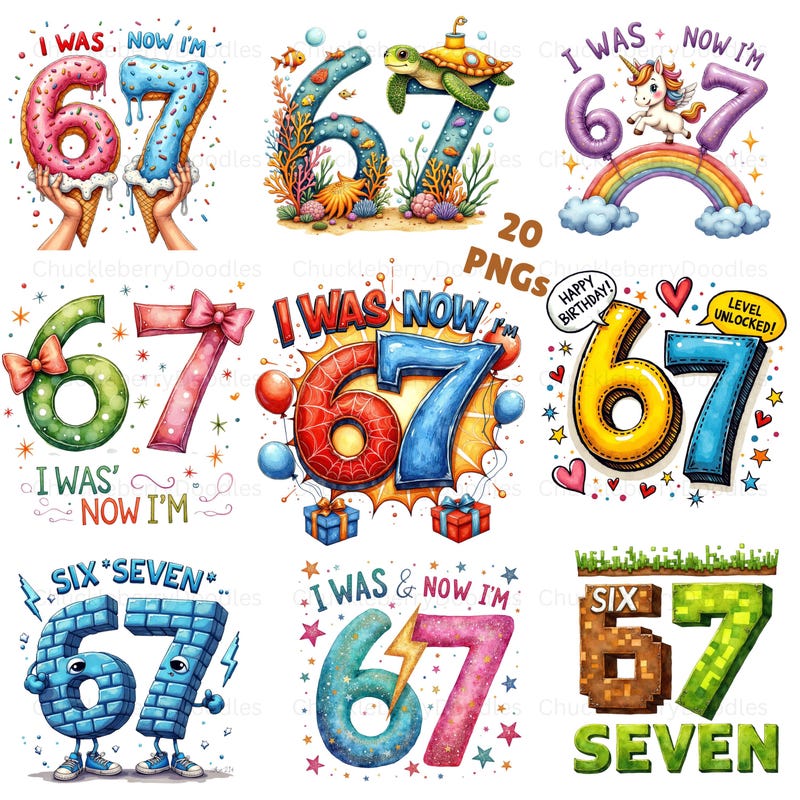 67 Stickers - Etsy