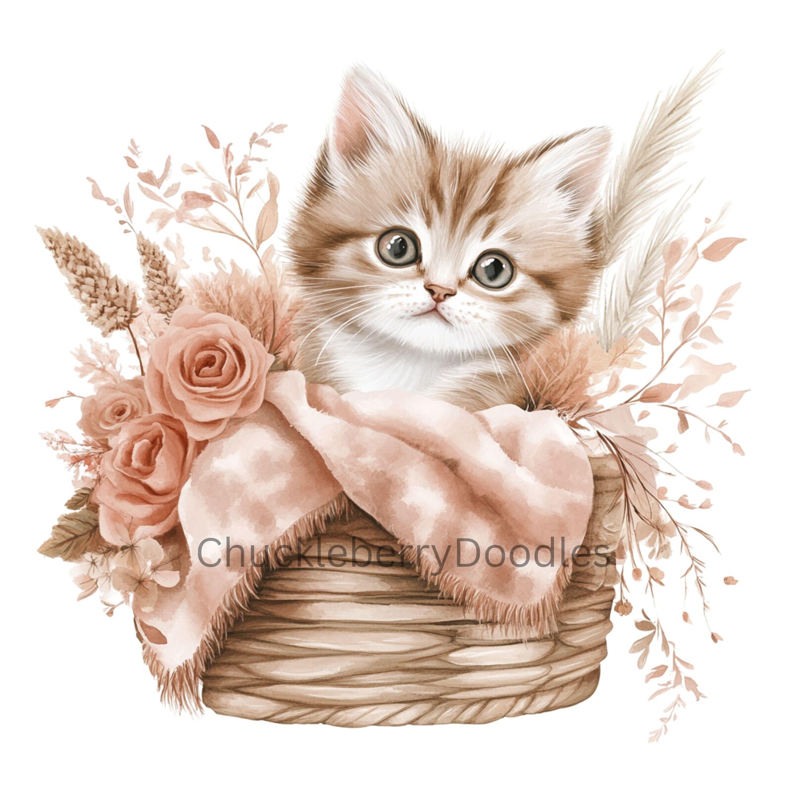 15 Fall Kitten Clipart PNG Bundle - Cute Autumn Cats Digital Art - Cozy ...