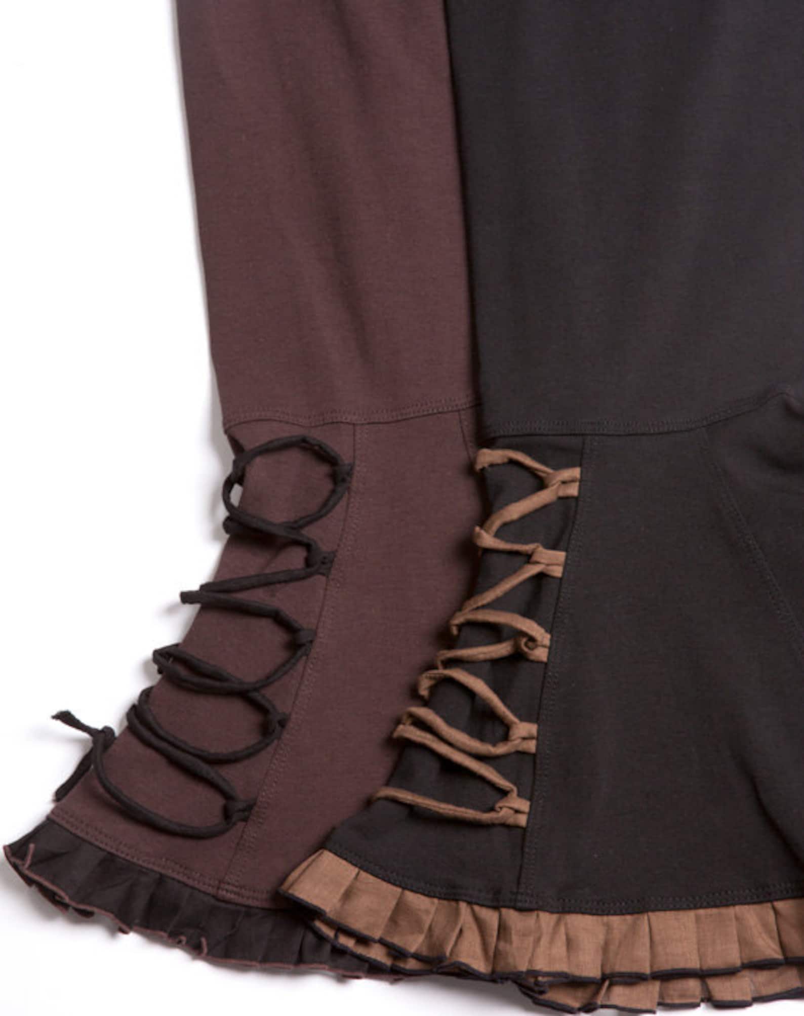 Stretch Bell Pants W Lacing & Frill - Hooping, Dance, Yoga, Elven ...