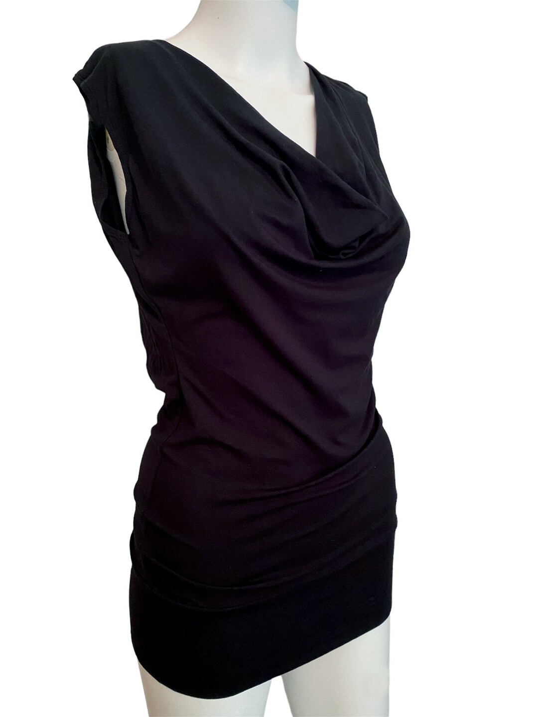 Cowl Neck Top W/ Open Back - Festival Clothing - Burlesque - Black - Etsy