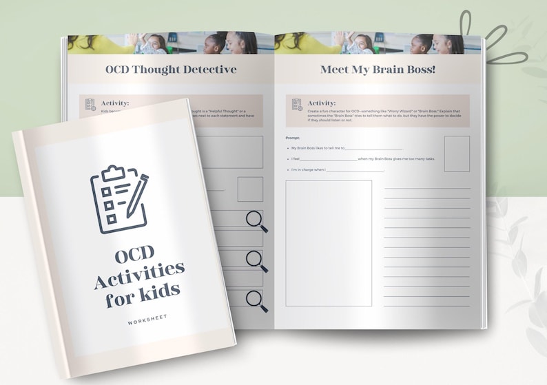 OCD Activities for Kids: CBT Anxiety Coping Skills Workbook (PDF ...