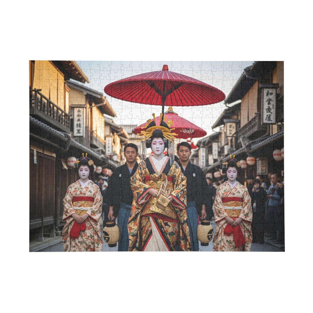 Geisha Puzzle Art: 96-1000 Piece Jigsaw for Relaxation, Home Decor ...