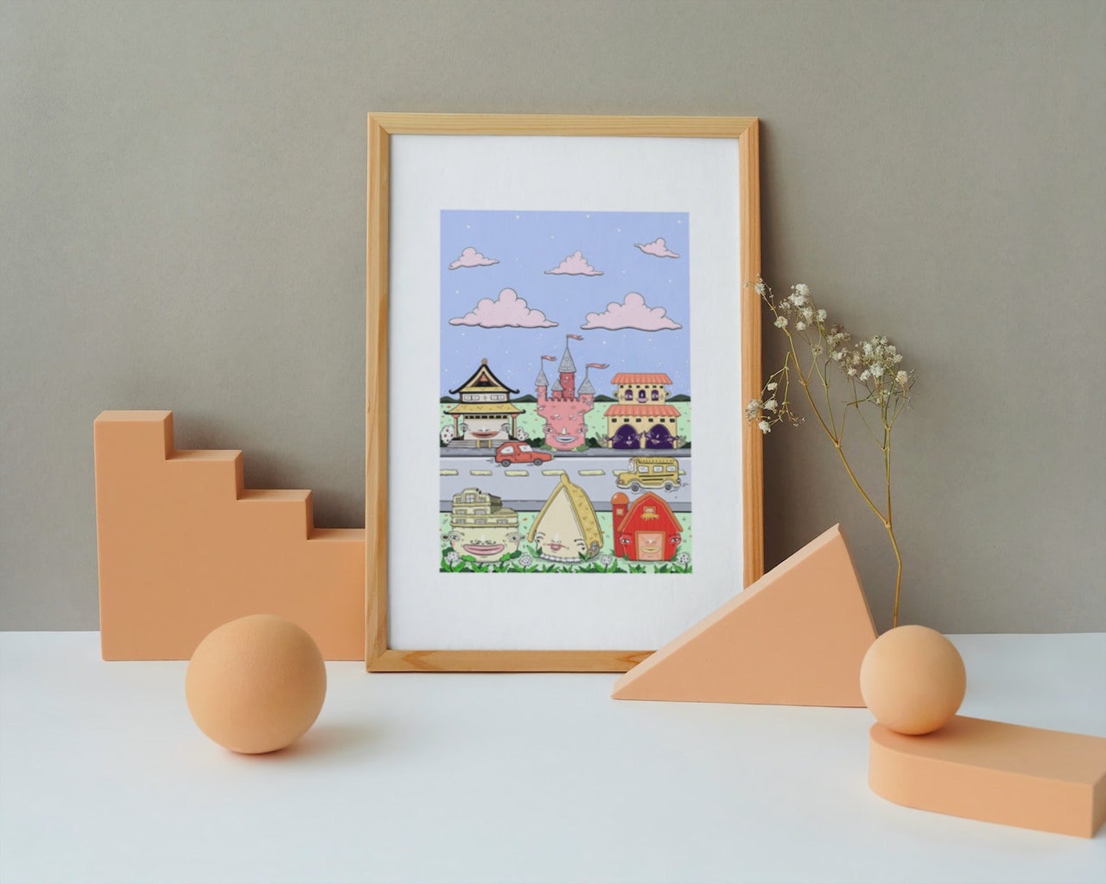Happy Homes, Anthropomorphic Architectural Buildings, Educational ...