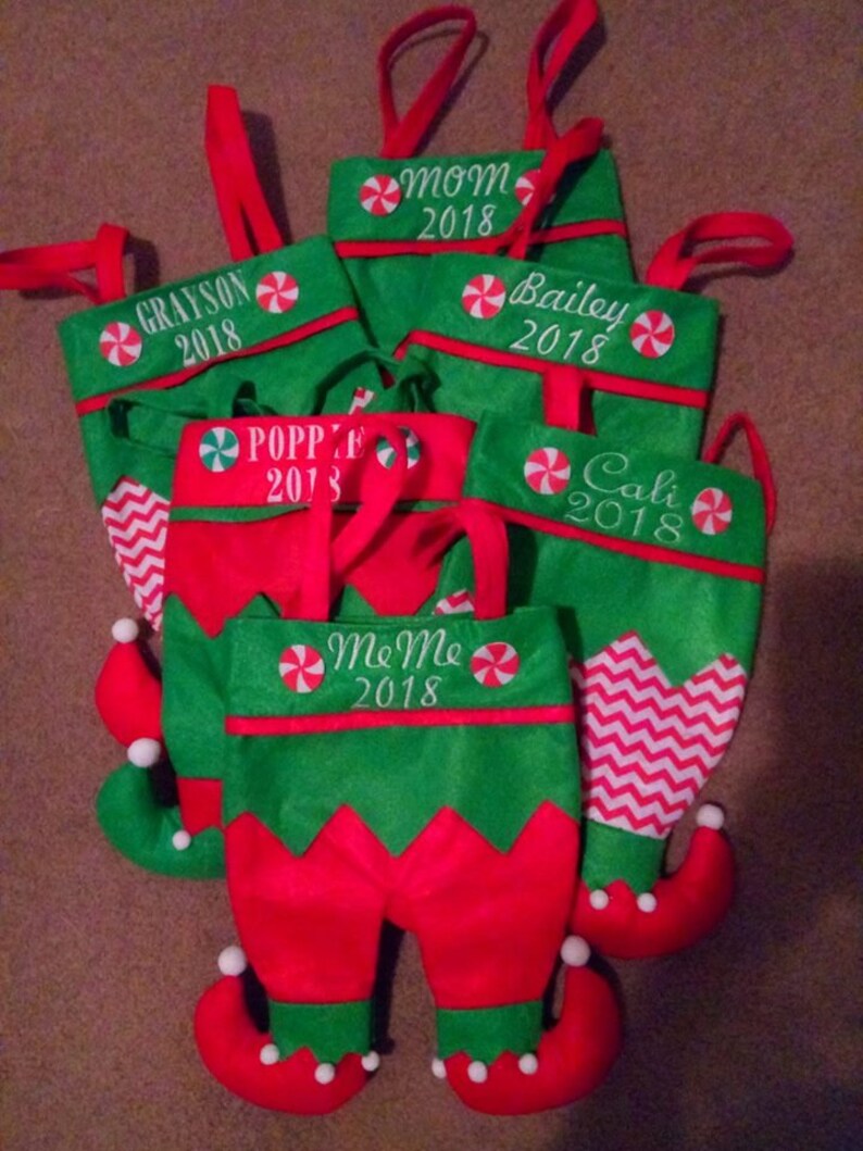 Elf Christmas Stockings, Personalized - Etsy