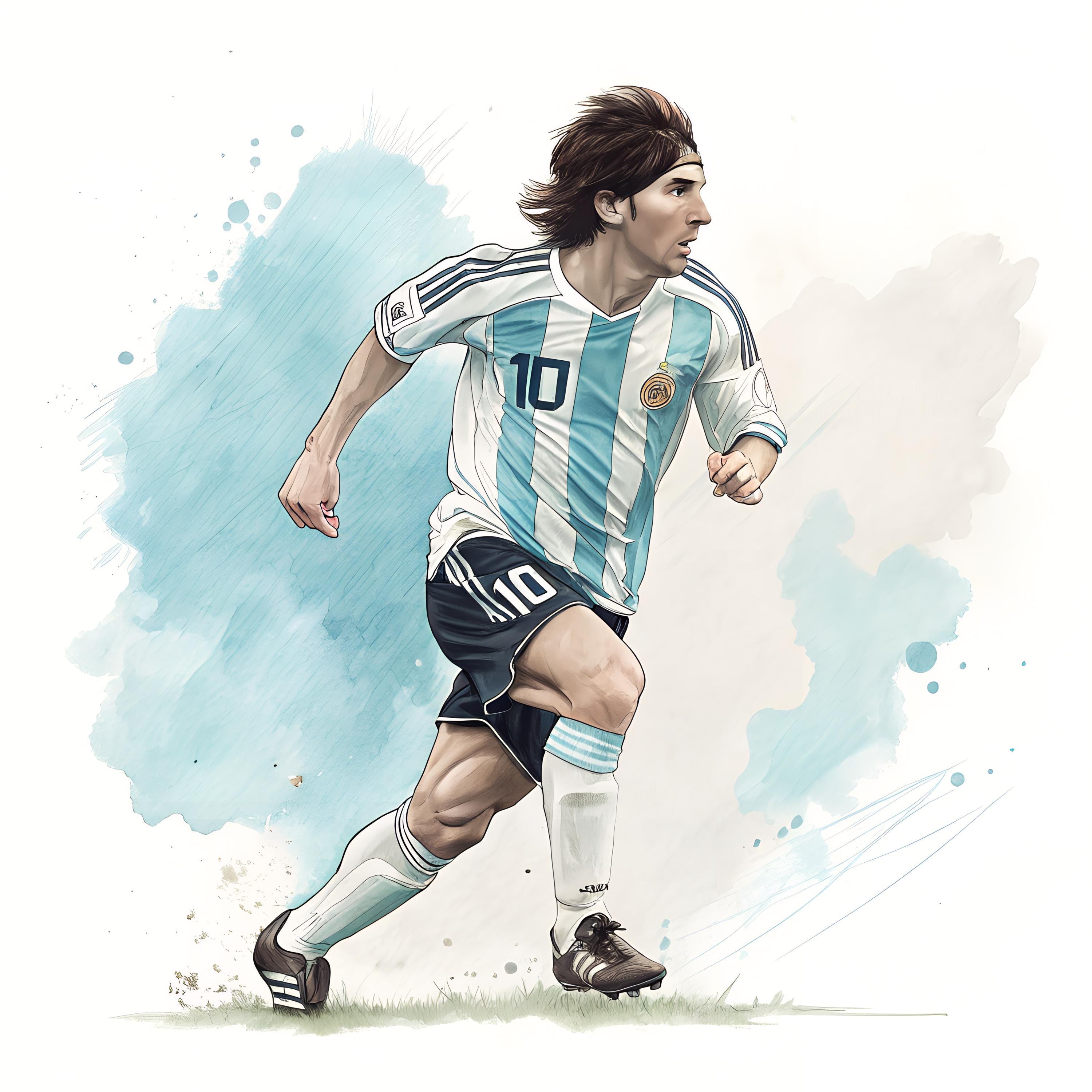 Lionel Messi Clipart Bundle: Soccer Star PNG Files (digital Download ...