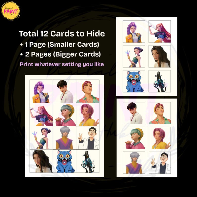 Kpop Demon Hunters Scavenger Hunt Game | Printable Party Game for Kids ...