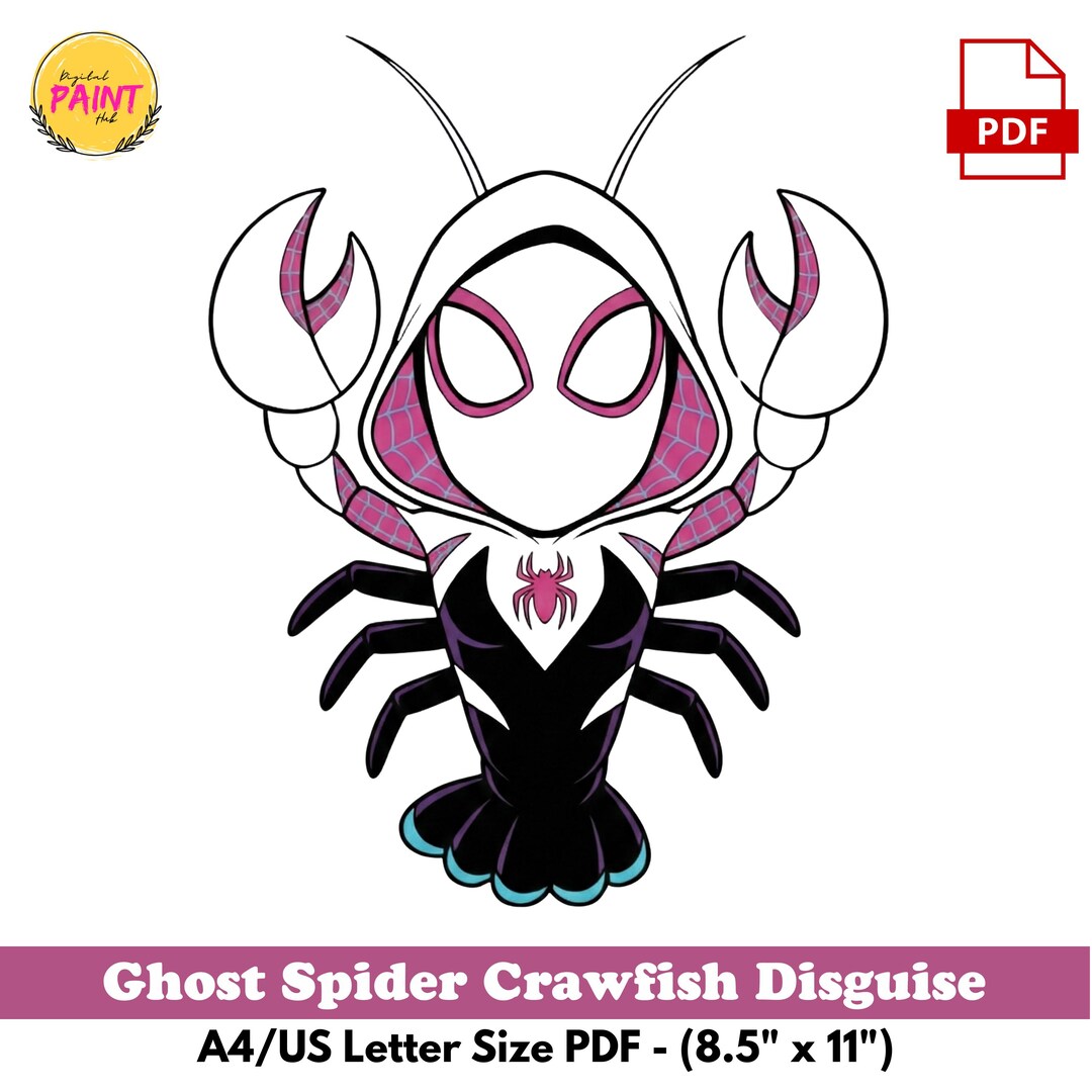 Disguise a Crawfish as Ghost Spider | Spiderman-themed Kids Birthday ...