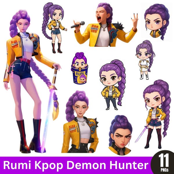 Kpop demon hunters costume rumi - Etsy Polska