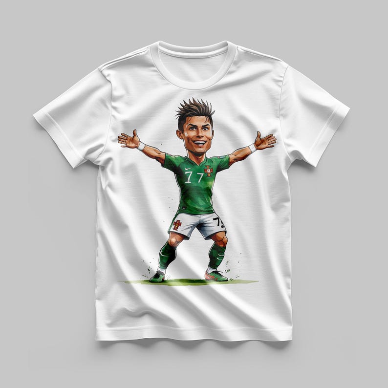 Watercolor Football Player Clipart: Soccer Star PNG Bundle (digital ...