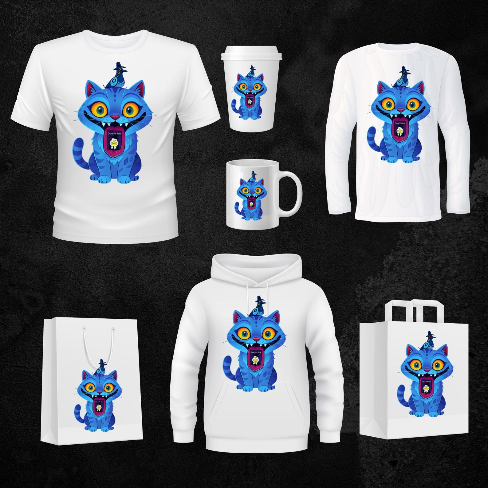 Kpop Demon Hunters Derpy Tiger With Bird Bundle | Cute Derpy PNG PSD ...