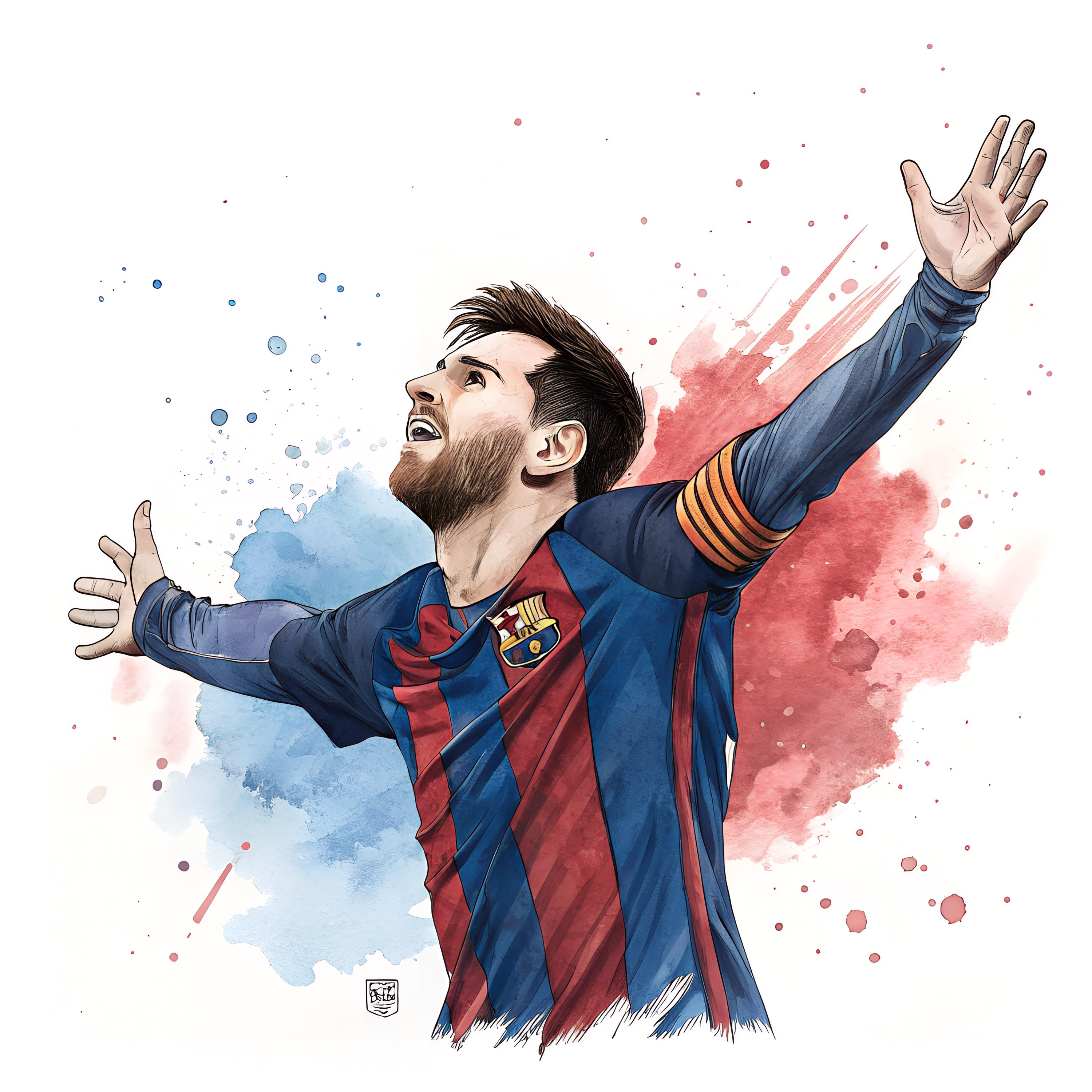 Lionel Messi Clipart Bundle: Soccer Star PNG Files (digital Download ...