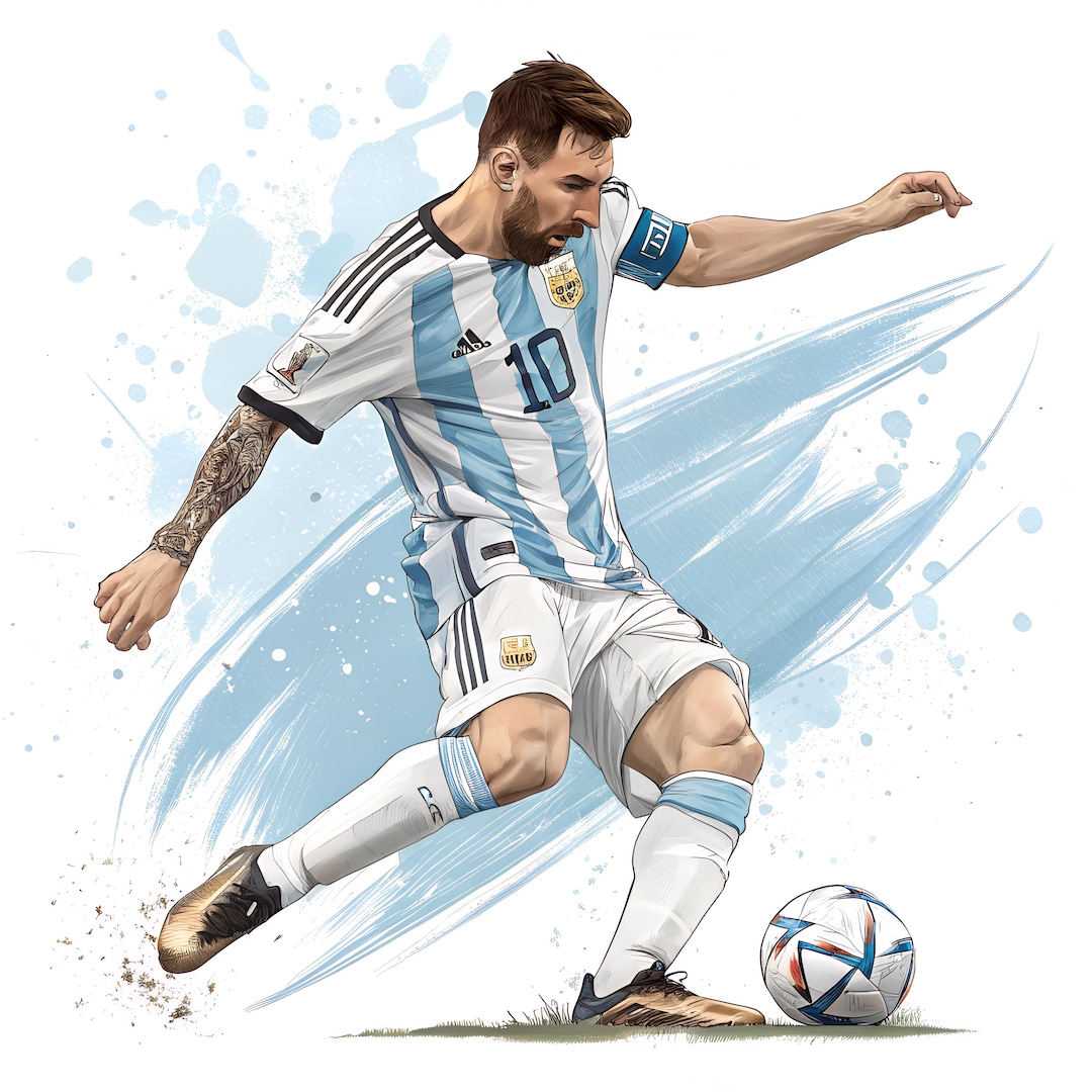 Lionel Messi Clipart Bundle: Soccer Star PNG Files (digital Download ...
