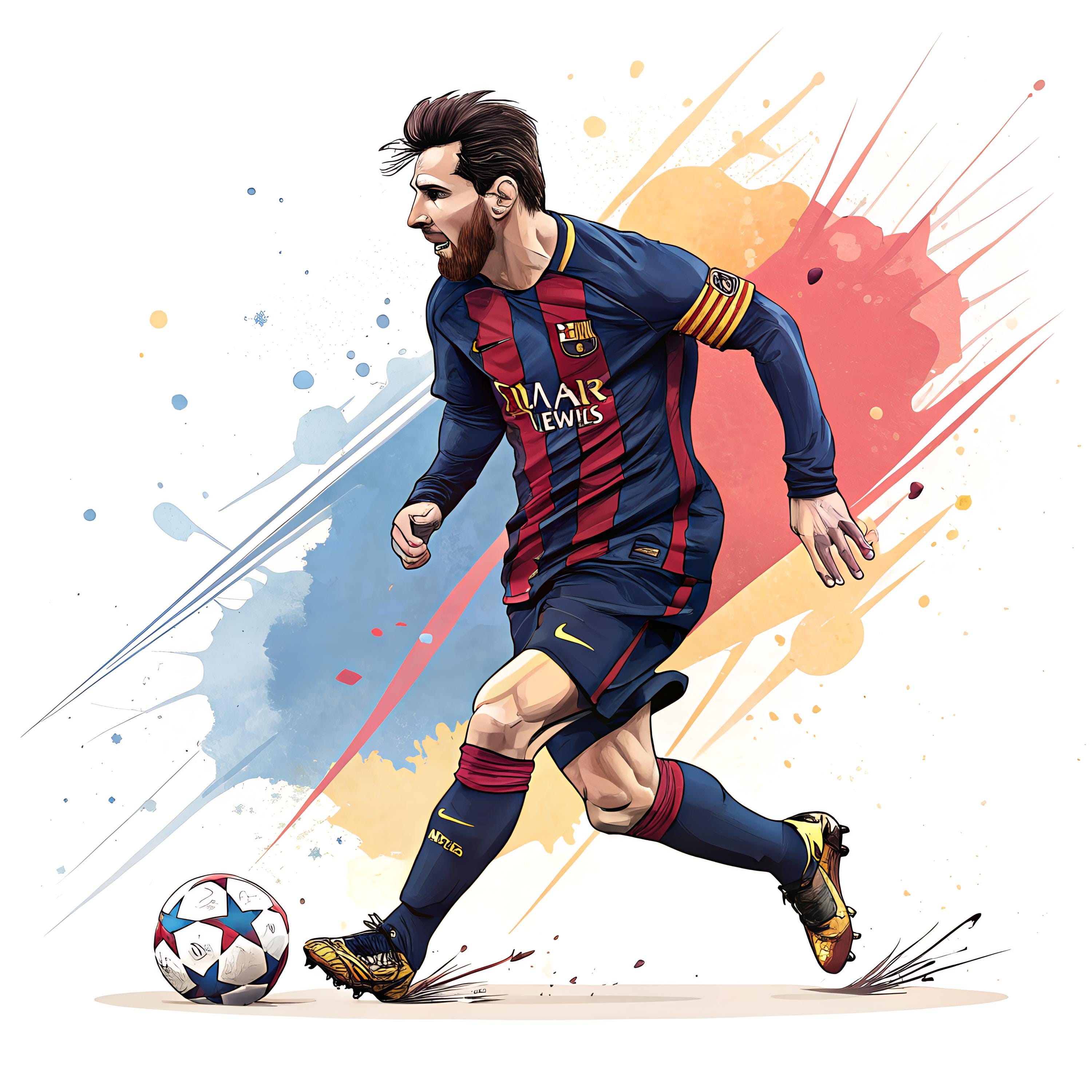 Lionel Messi Clipart Bundle: Soccer Star PNG Files (digital Download ...