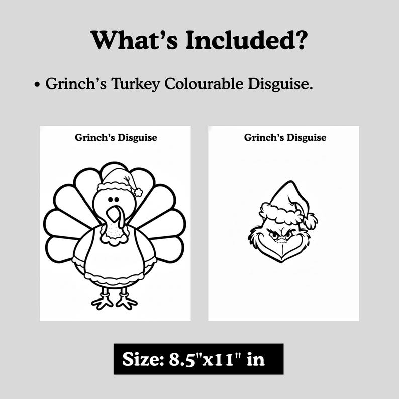 Disguise a Turkey as the Grinch - Printable Turkey in Disguise - DIY ...