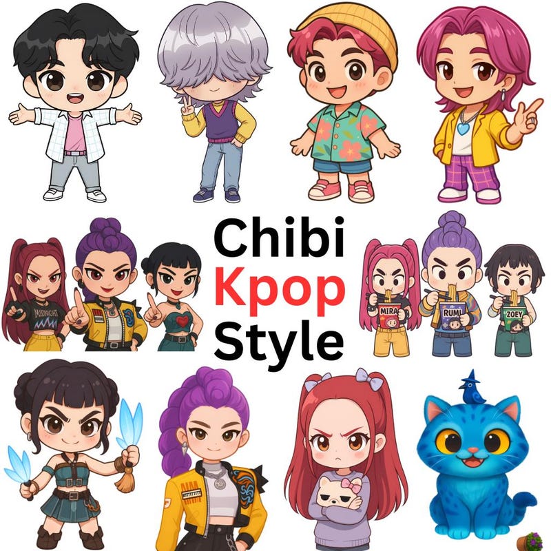 Kpop Demon Hunters Chibi - Etsy