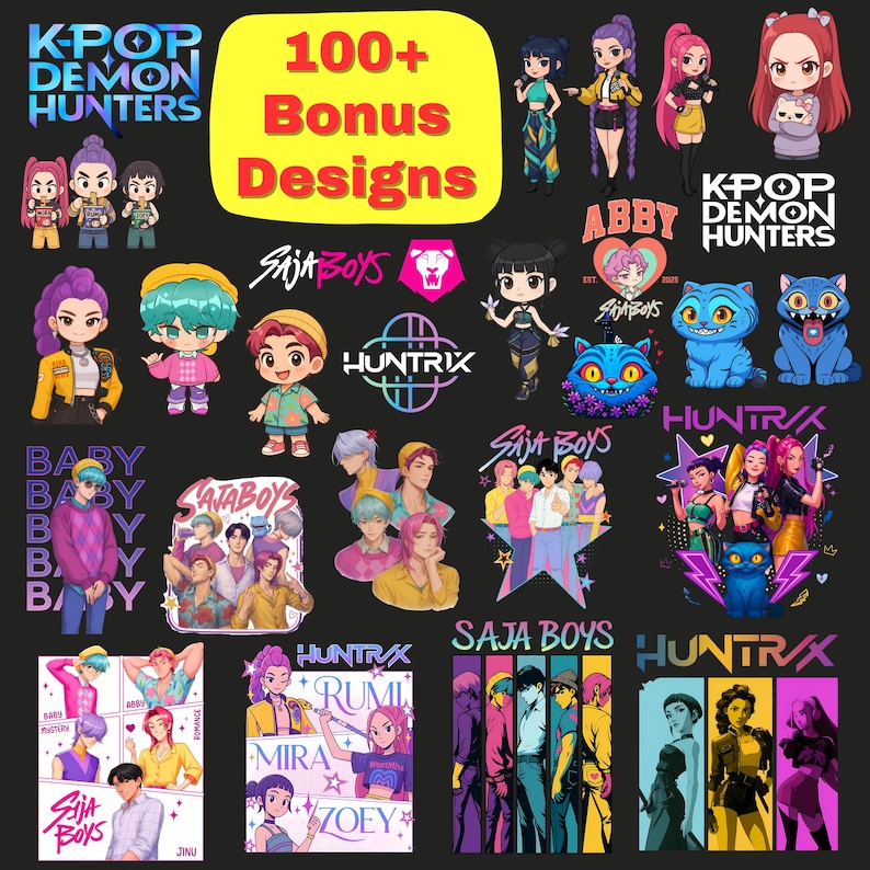 Kpop Demon Hunters Huntrix Font | Kpop Huntrix Typeface | Editable Font ...