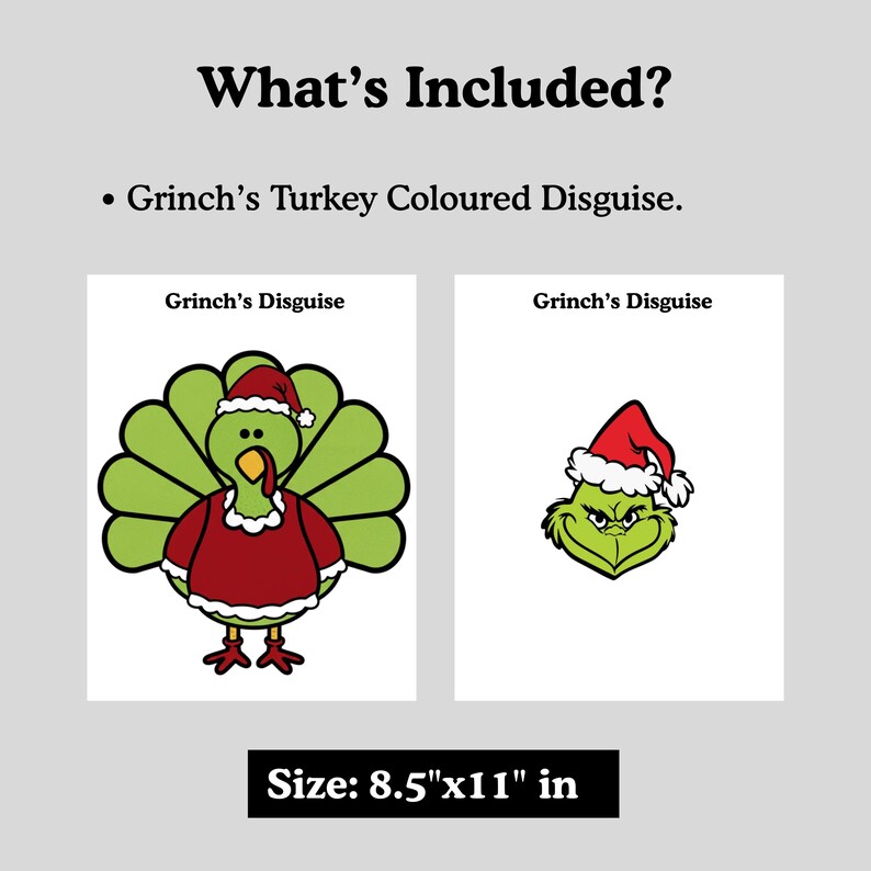 Disguise a Turkey as the Grinch - Printable Turkey in Disguise - DIY ...