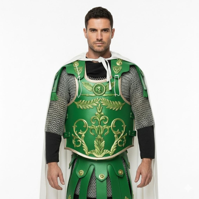 Regal Warrior Armor, Embossed Chest Plate, Sculpted Shoulders ...