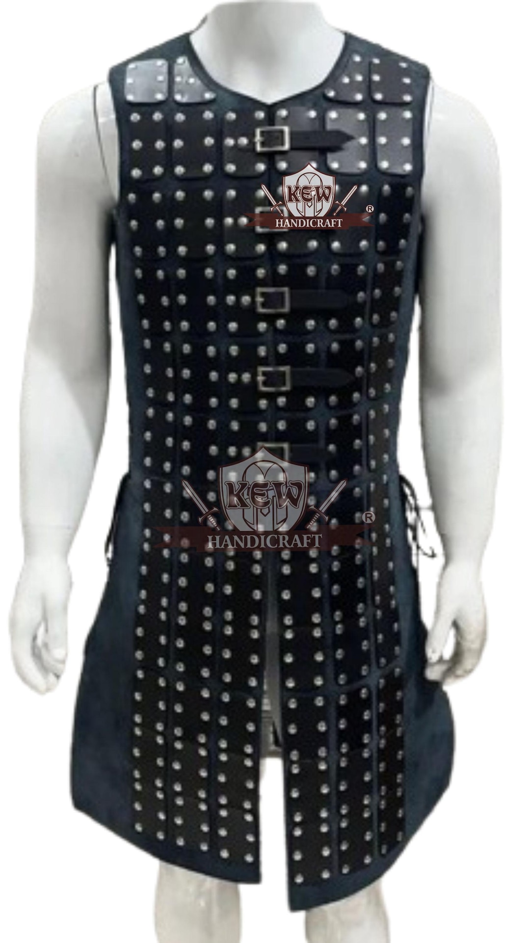 Medieval Studded Leather Armor Coat | Handmade Brigandine LARP Armor ...