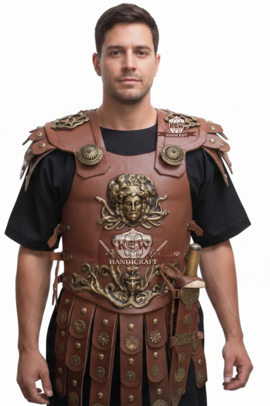Roman Centurion Leather Body Armor: Medusa Cuirass - LARP Cosplay - Etsy