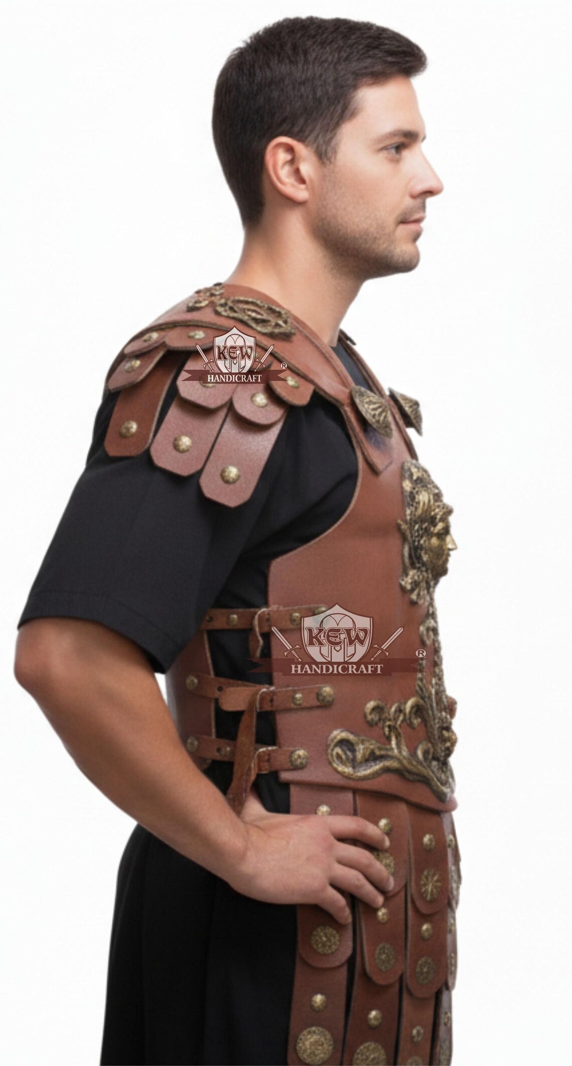 Roman Centurion Leather Body Armor: Medusa Cuirass - LARP Cosplay - Etsy