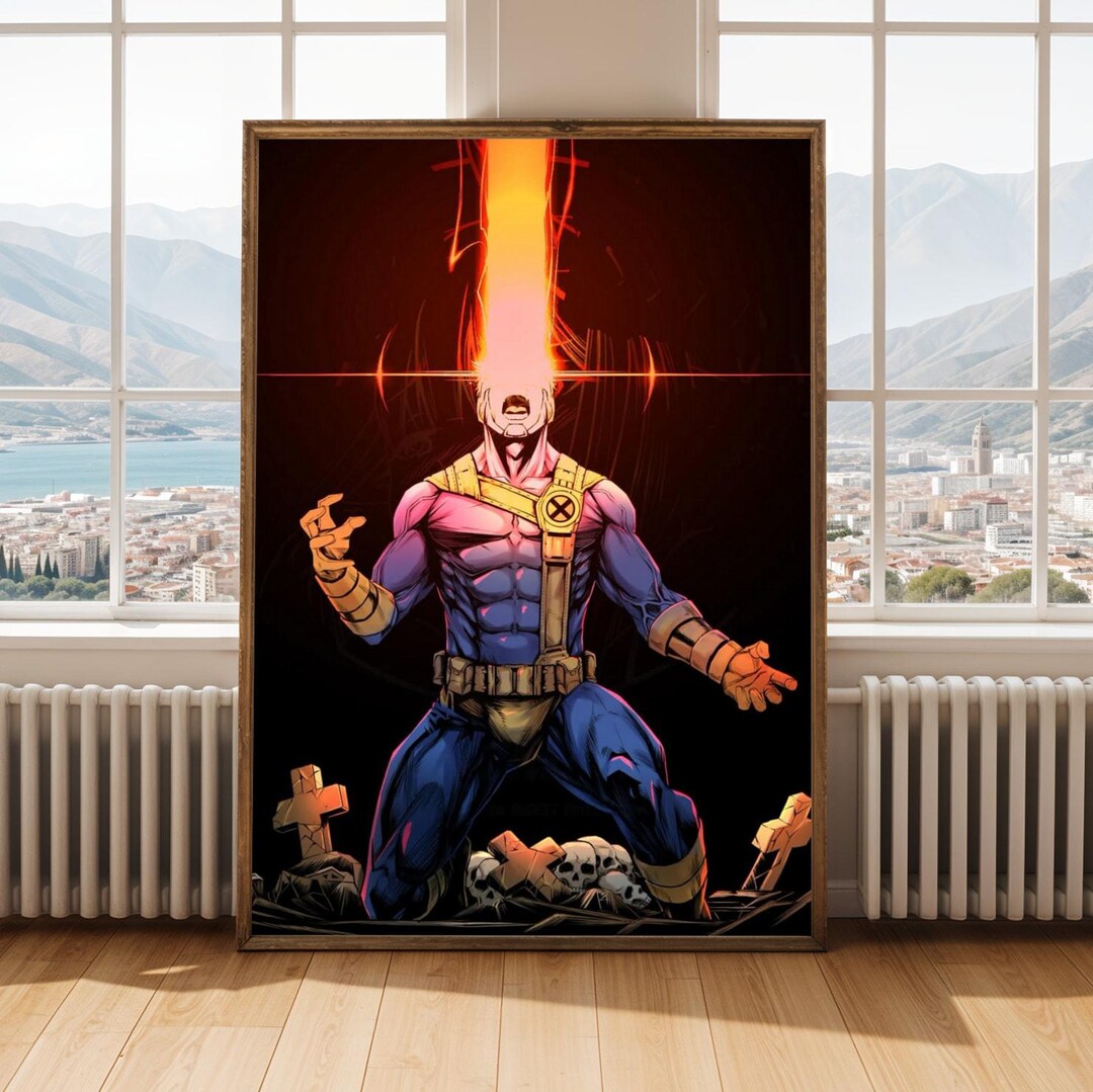 Cyclops X-men Movie Poster - Scott Summers Optic Blast Wall Art ...