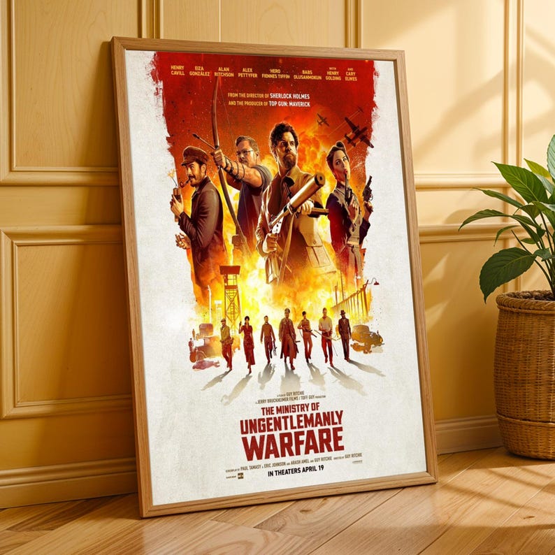 The Ministry of Ungentlemanly Warfare Official Movie Poster | Henry ...