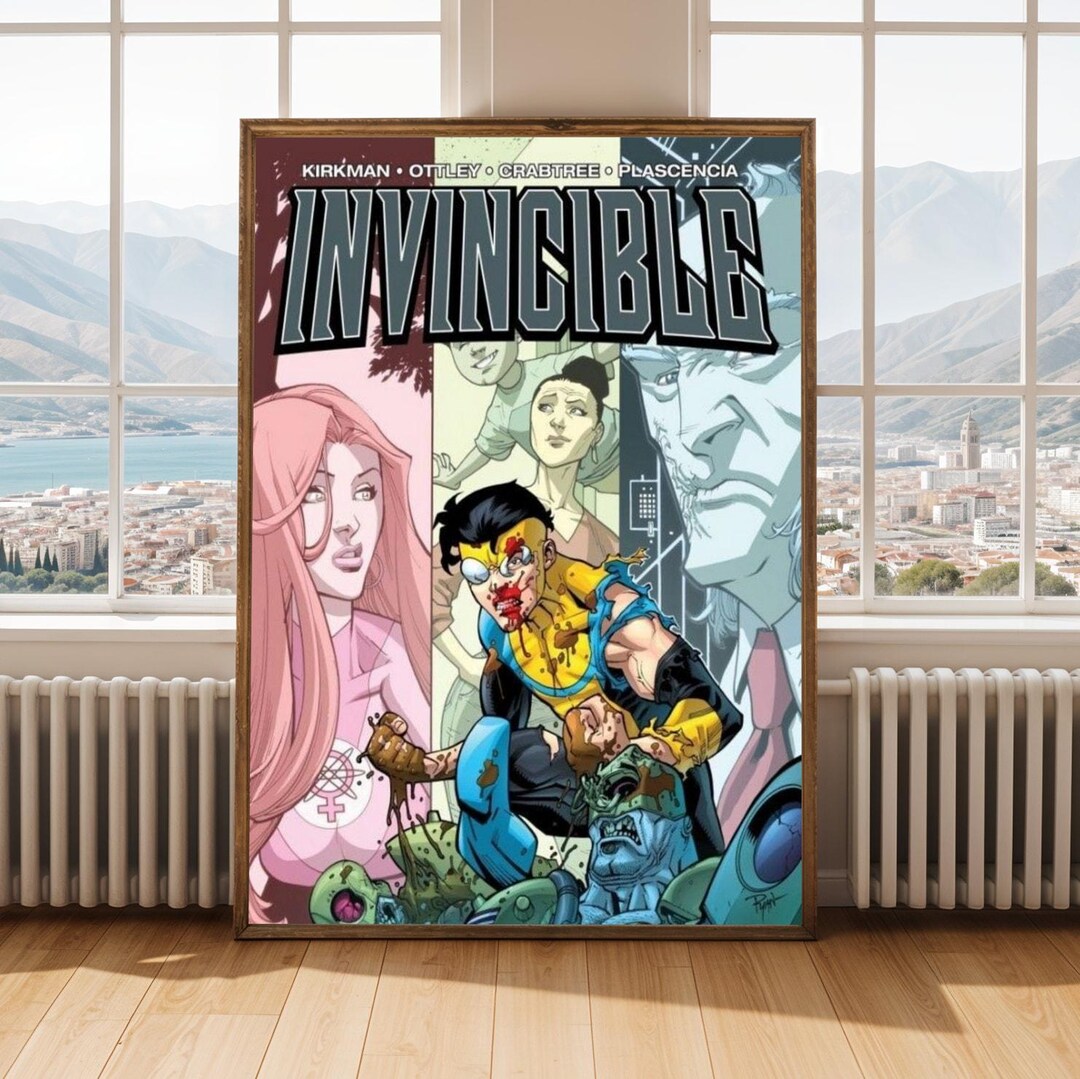 Invincible Comic Art Poster – Mark Grayson & Atom Eve, Ryan Ottley ...