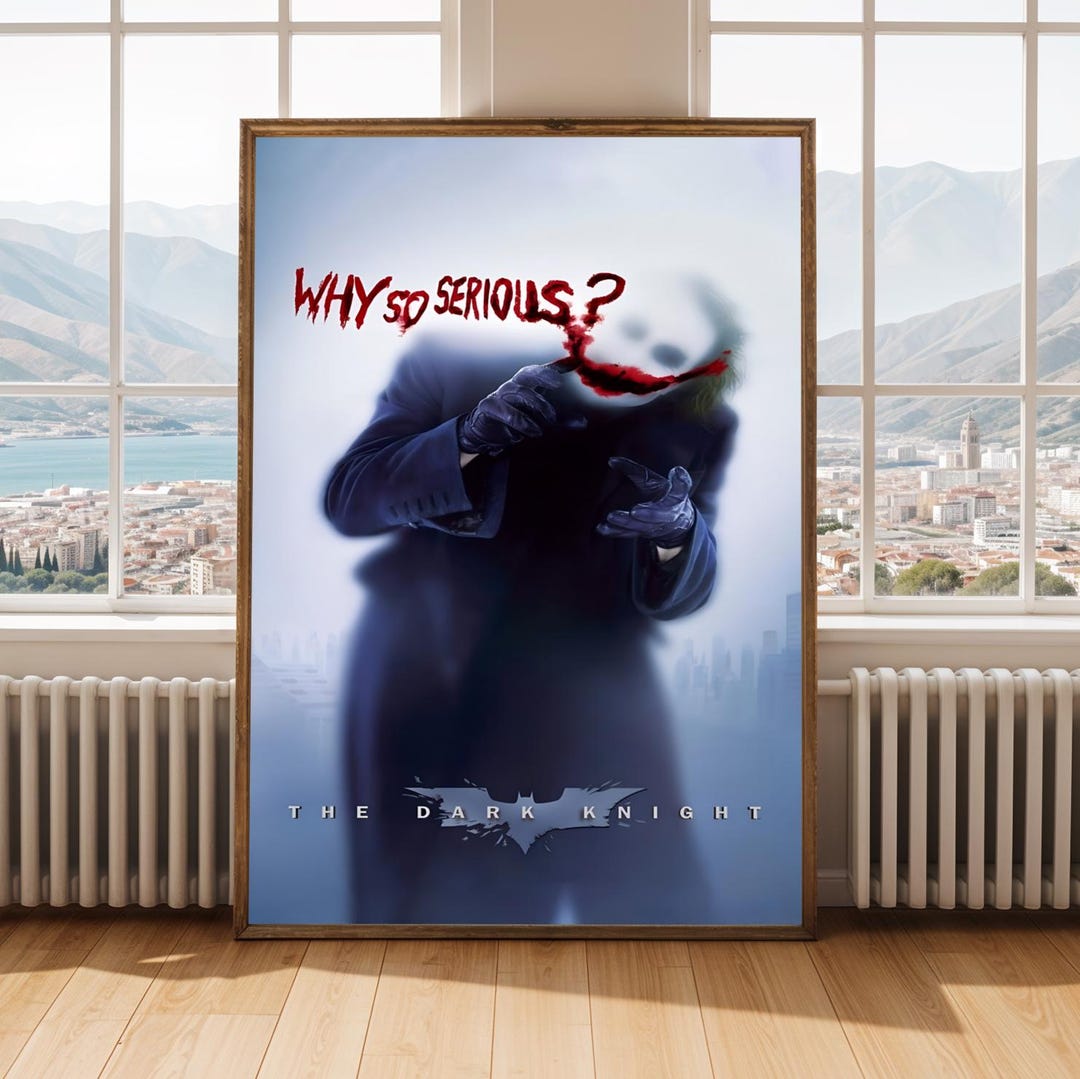 Noir Joker Poster – Why so Serious, Dark Knight Fan Art - Etsy