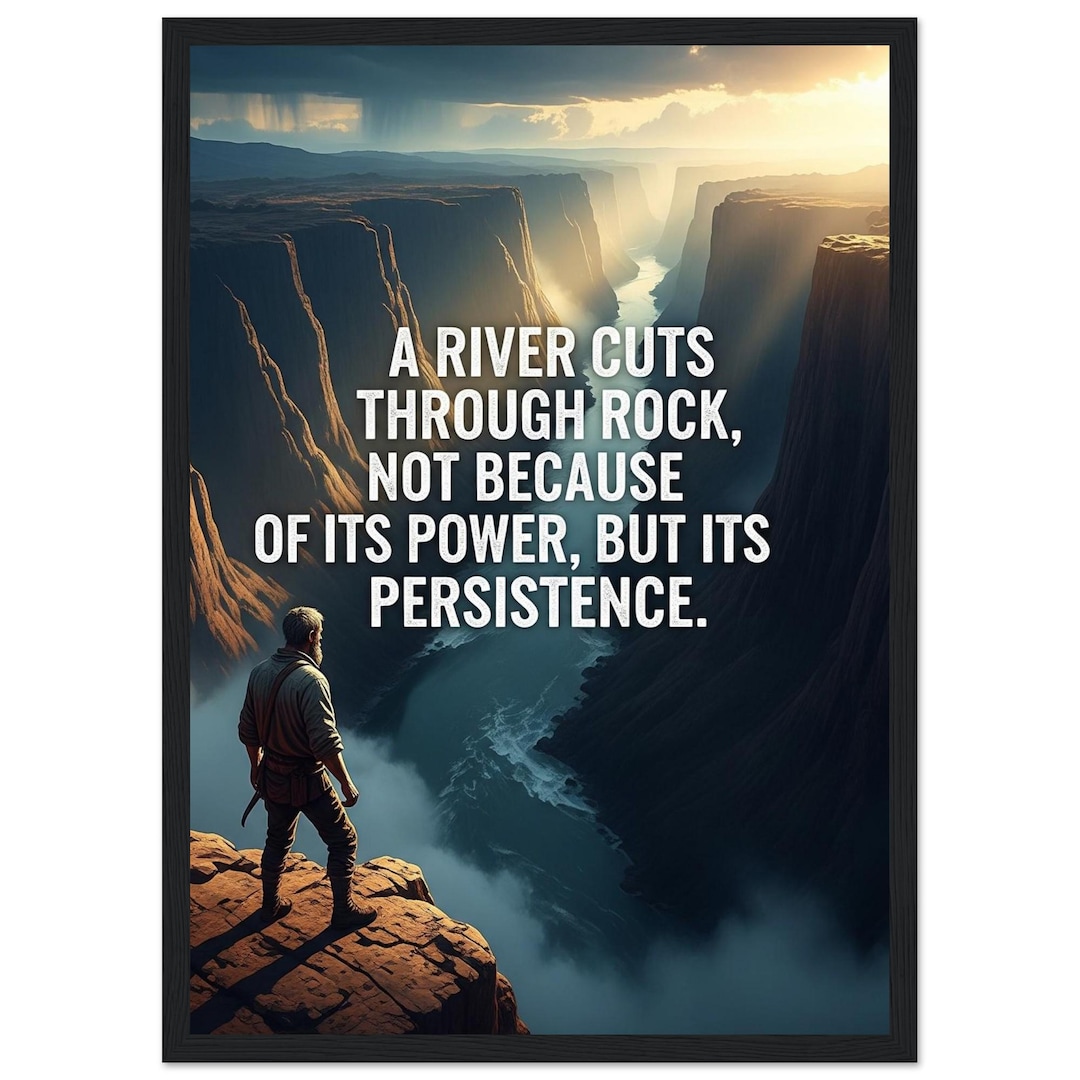 Motivational Mounted Poster: Consistency & Power of Showing up Daily ...