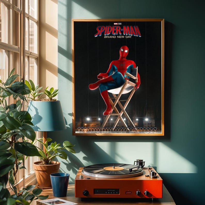 Spider-man Brand New Day Movie Poster | Cinematic Superhero Wall Art ...
