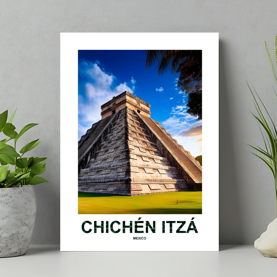 Chichén Itzá Print, Chichén Itzá Poster, Mexico Wall Art Mexico ...
