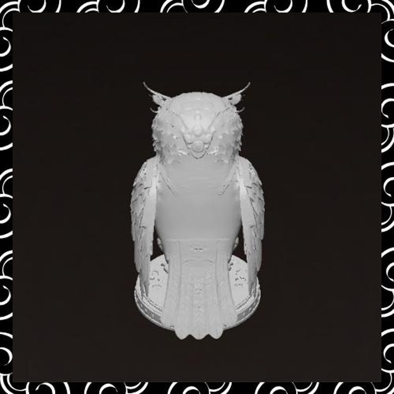 Steampunk Owl 3D Printing, Mechanical Clockwork Bird Digital Download ...