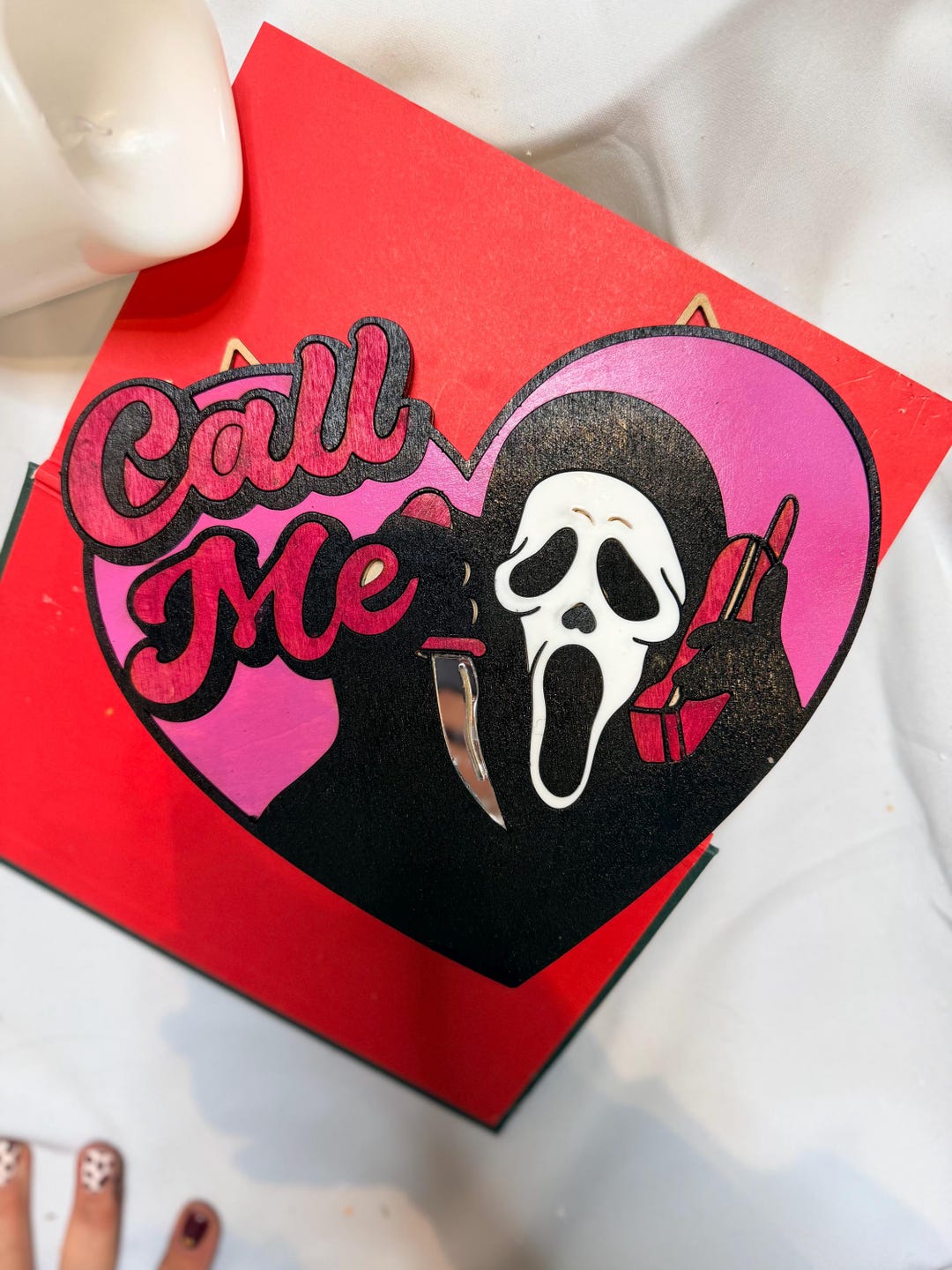 Ghost Face 'call Me' Acrylic Sign | Horror Movie Decor - Etsy
