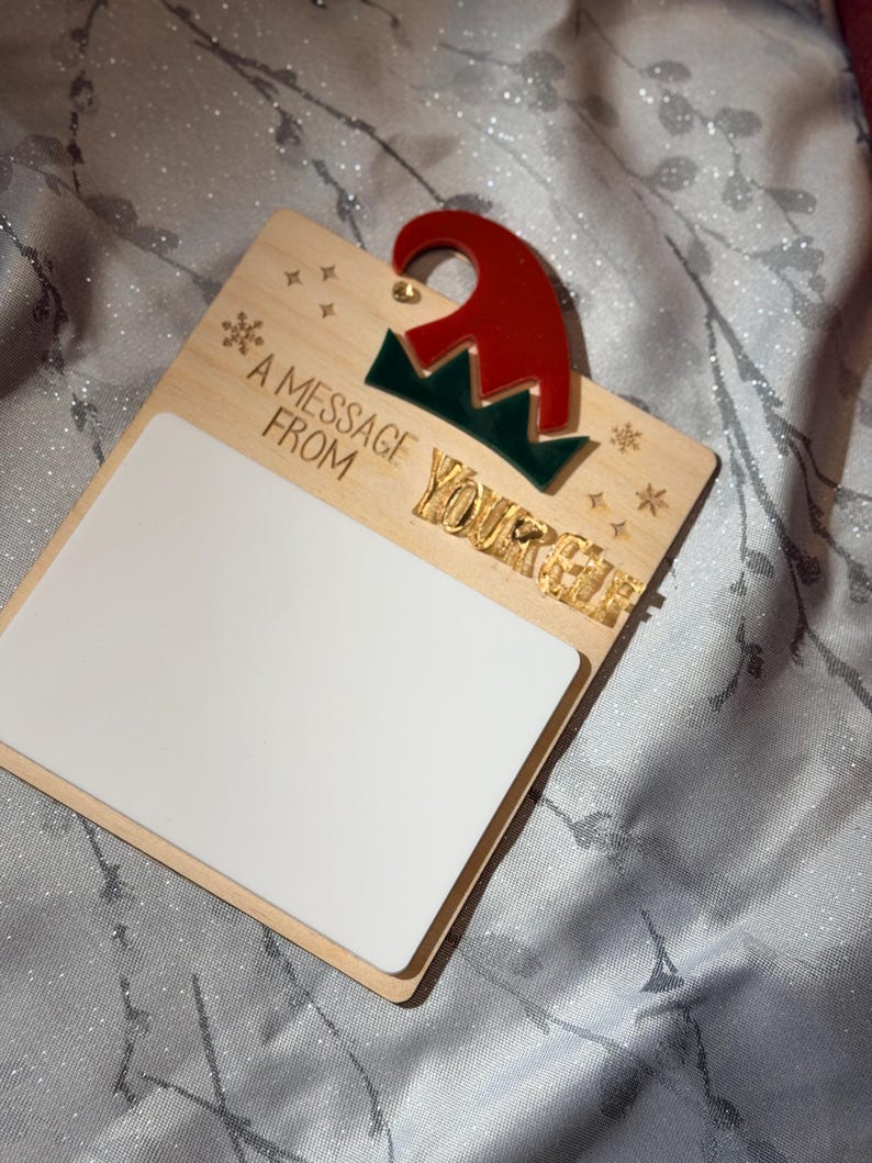 Personalized Elf Message Board – Reusable Christmas Elf Prop - Etsy