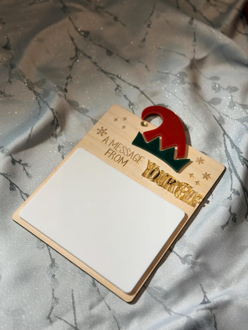 Personalized Elf Message Board – Reusable Christmas Elf Prop - Etsy
