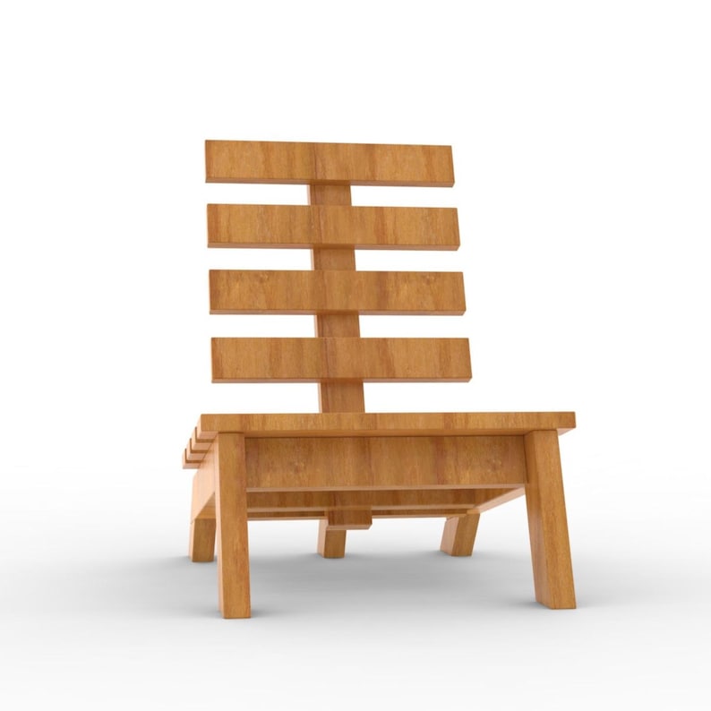 DIY Pallet Lounge Chair Plan | Rustic Outdoor Furniture (PDF Download ...