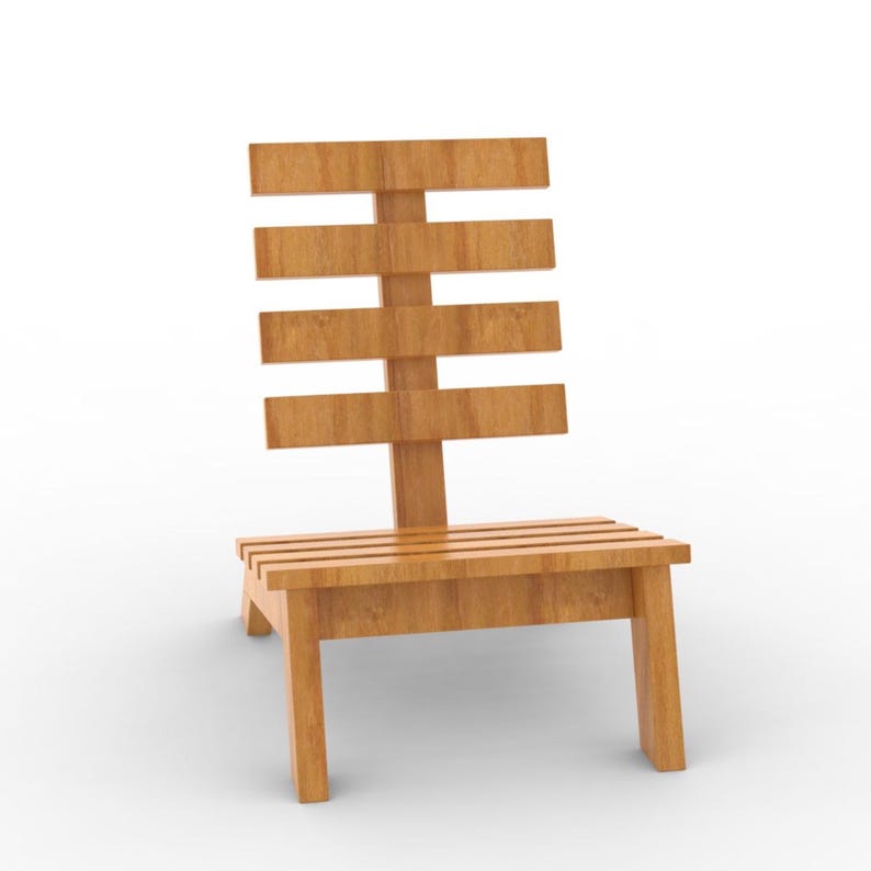 DIY Pallet Lounge Chair Plan | Rustic Outdoor Furniture (PDF Download ...