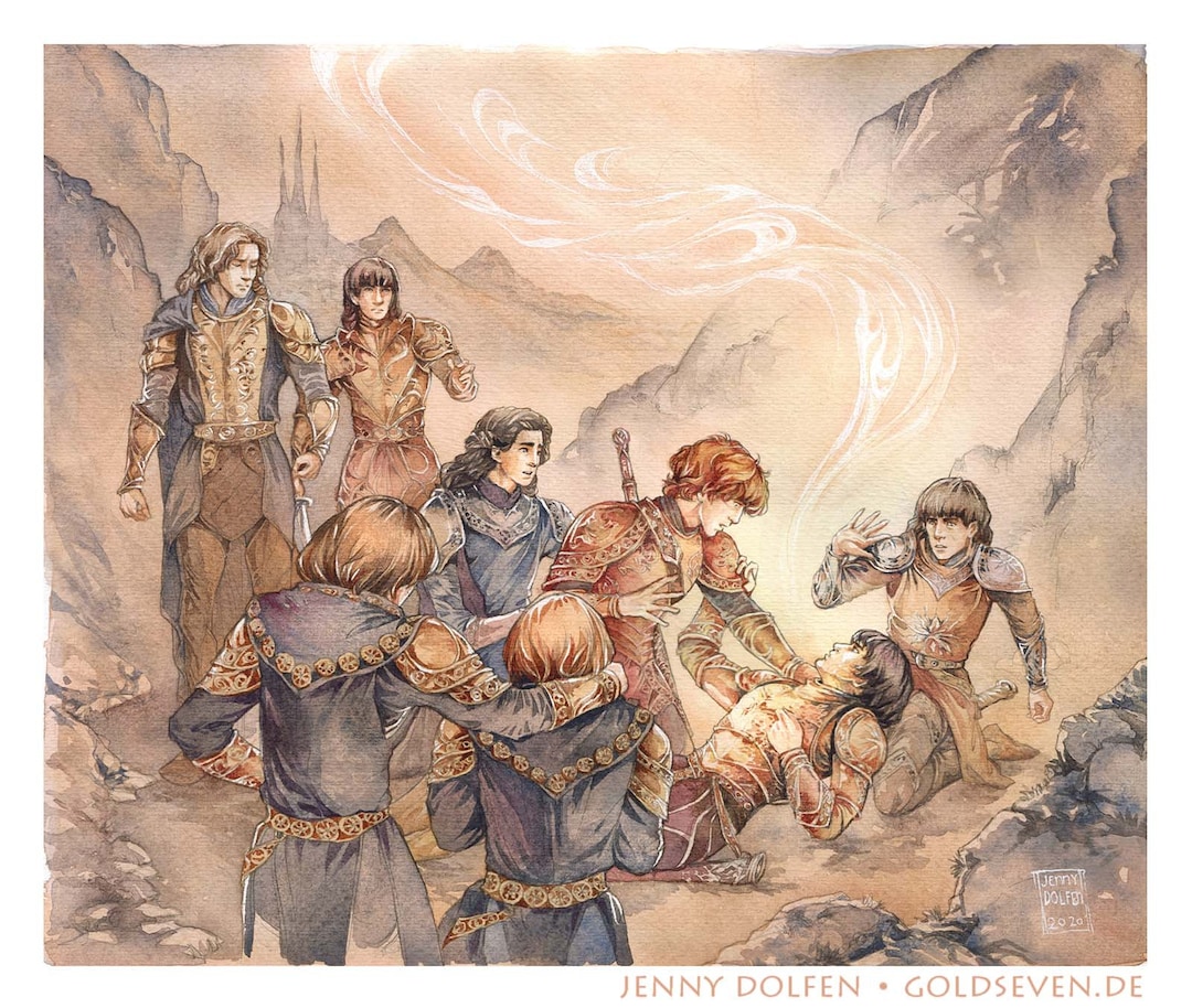 The Death of Fëanor - Signed Giclée Print - Etsy