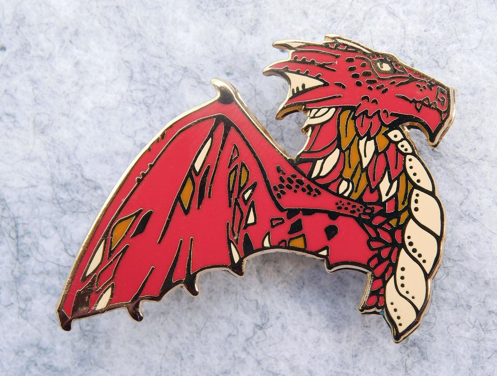 Dragon Hard Enamel Pin three Colour Choices - Etsy UK