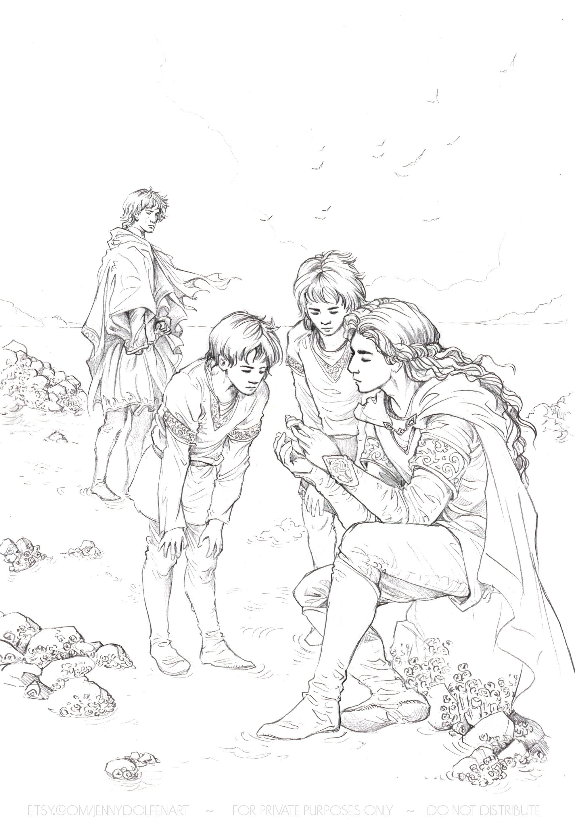 The Hunger Games Coloring Pages Katniss