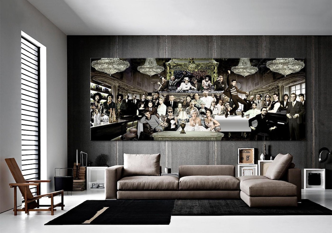 Movie Famous Actors Get Together Celebrate Wall Art Poster Canvas ...