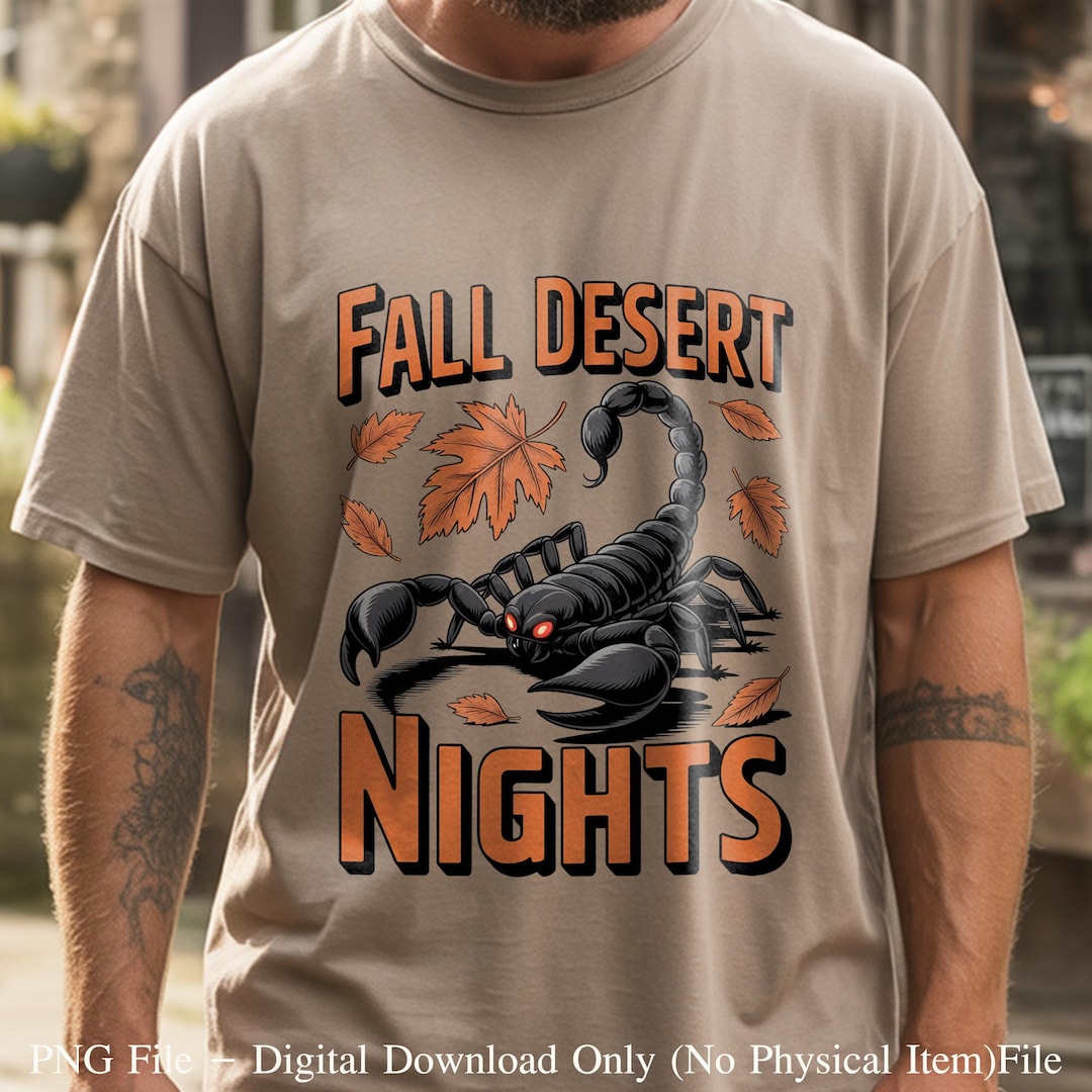 Fall Desert Scorpion PNG: Rustic Autumn Sublimation Design (digital ...