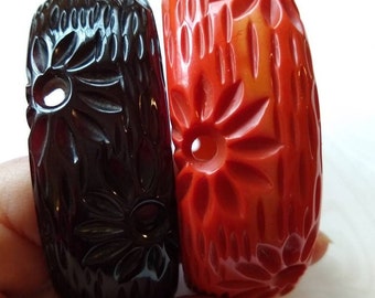 Pair Bakelite Bangle Bracelets - Etsy