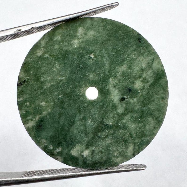 Green Marble Watch Dial: 25 Mm Round Disk ( 0.70 Mm Thick ) Custom ...