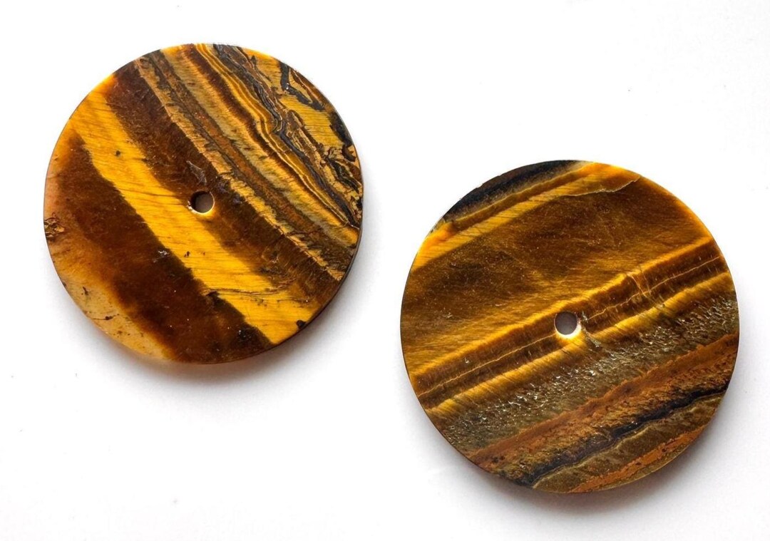 Watch Dial Natural Tiger Eye Round 20 Mm to 40 Mm | Golden Brown ...