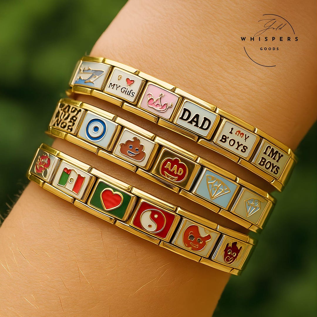 Gold Italian Charm Bracelet Collection | Nomination Charms for Best ...